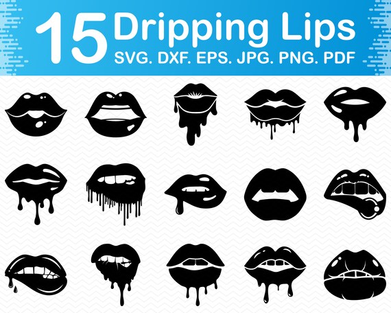 Dripping Lips Svg Lips Svg Biting Lips Svg Kiss Svg Lips - Etsy