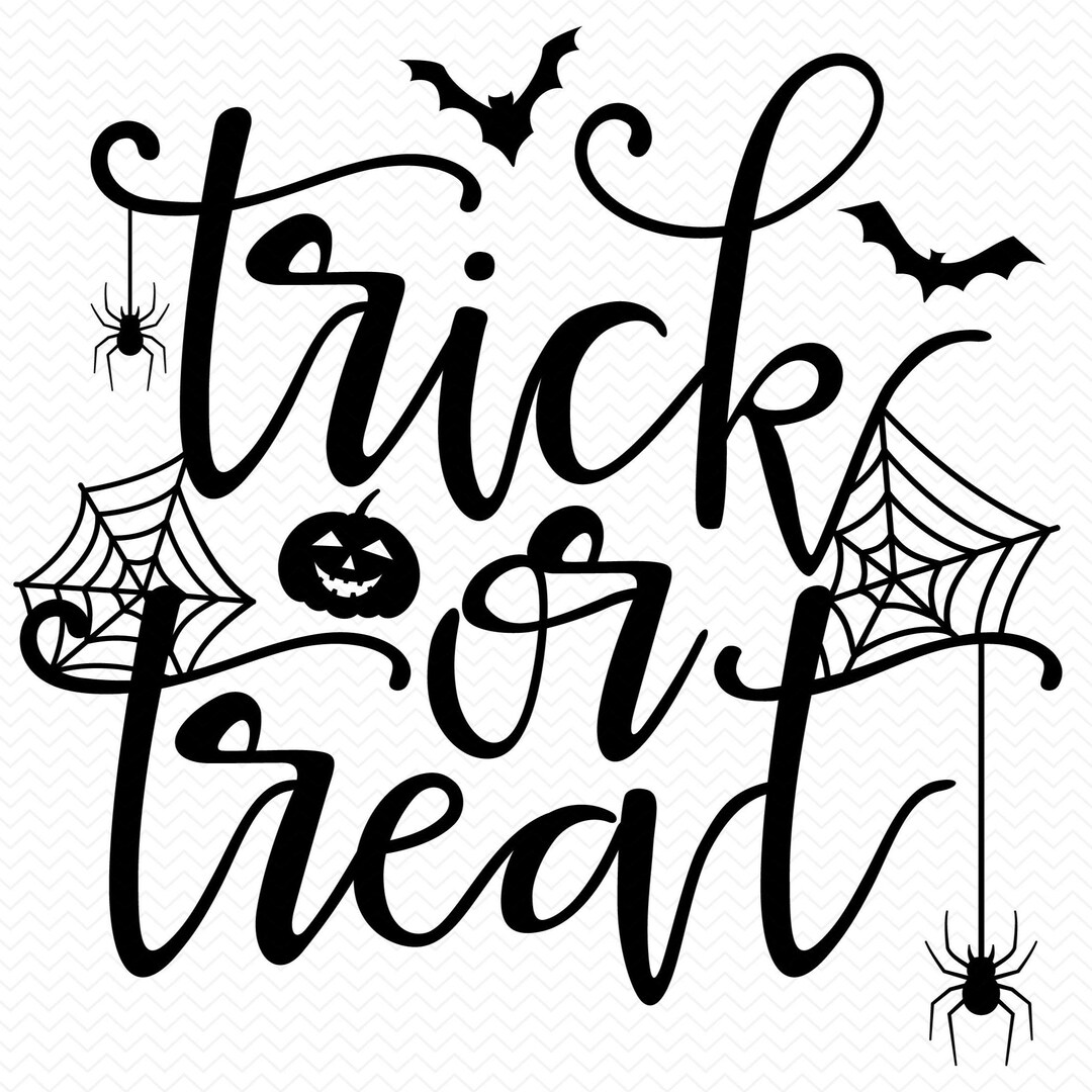 Trick or Treat Svg, Happy Halloween Svg, Halloween Clipart, Halloween ...