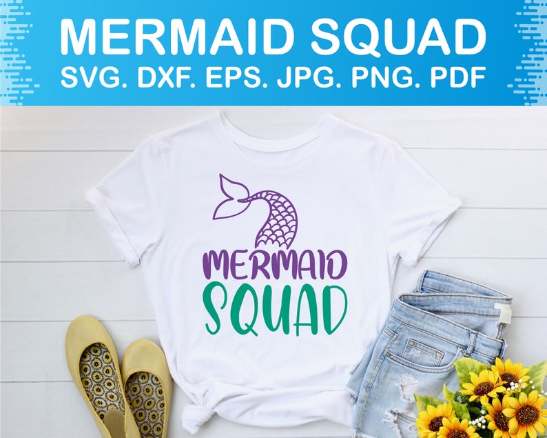 Mermaid Squad Svg Mermaid Svg Mermaid Tail Svg Mermaid - Etsy