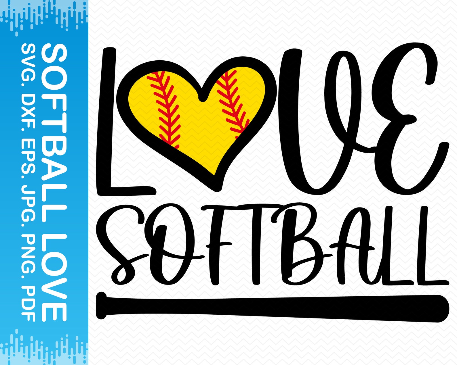 Love Softball Svg Softball Mom Svg Softball Clipart Etsy