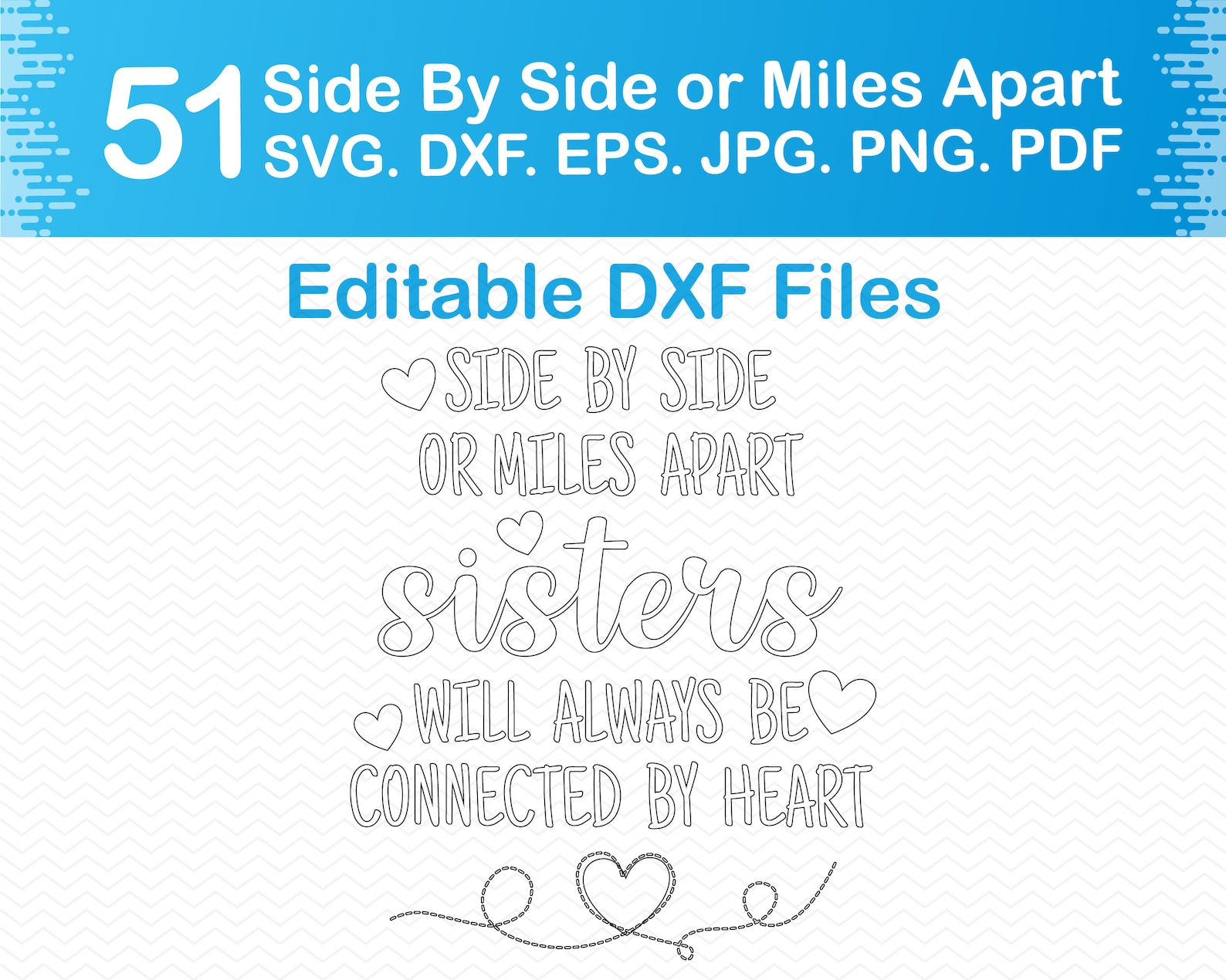Side by Side or Miles Apart Svg All 50 States Svg SVG Files - Etsy