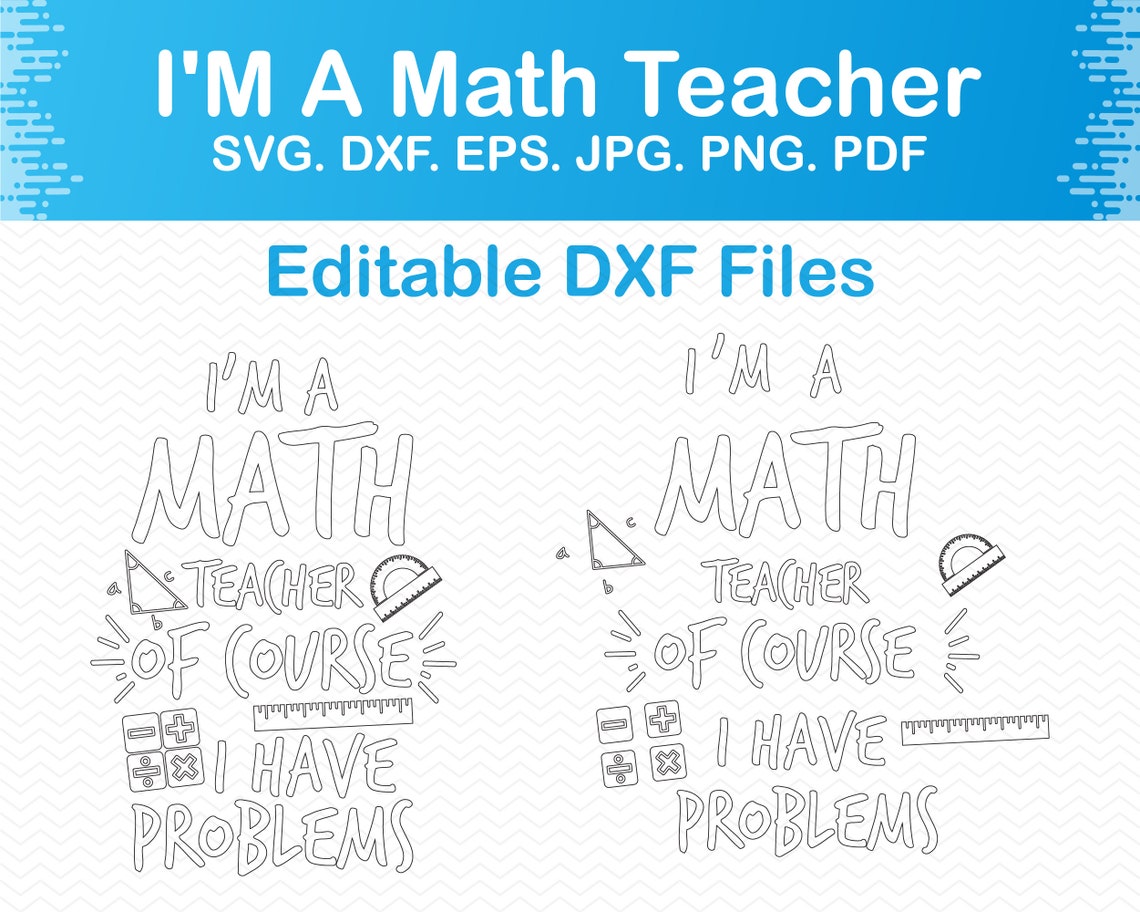 Math Teacher Svg Files Teacher Shirt Svg Teacher Clipart - Etsy