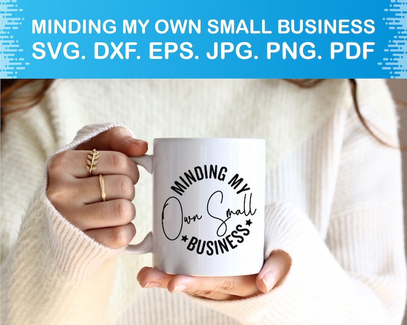 Minding My Own Small Business Svg Boss Lady Svg Small | Etsy