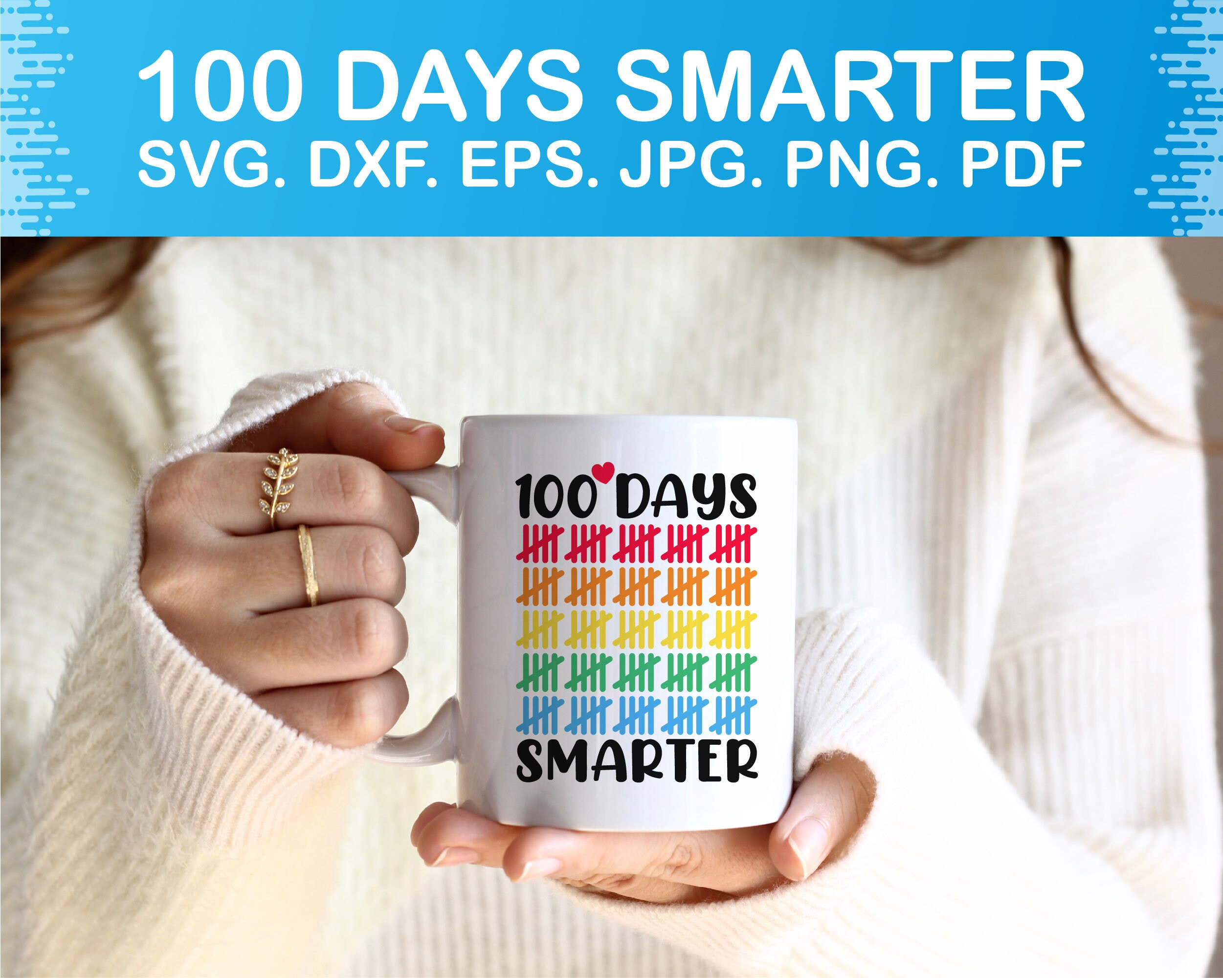 100 Days Smarter Svg Teacher Svg Teacher Shirt Svg Teacher - Etsy