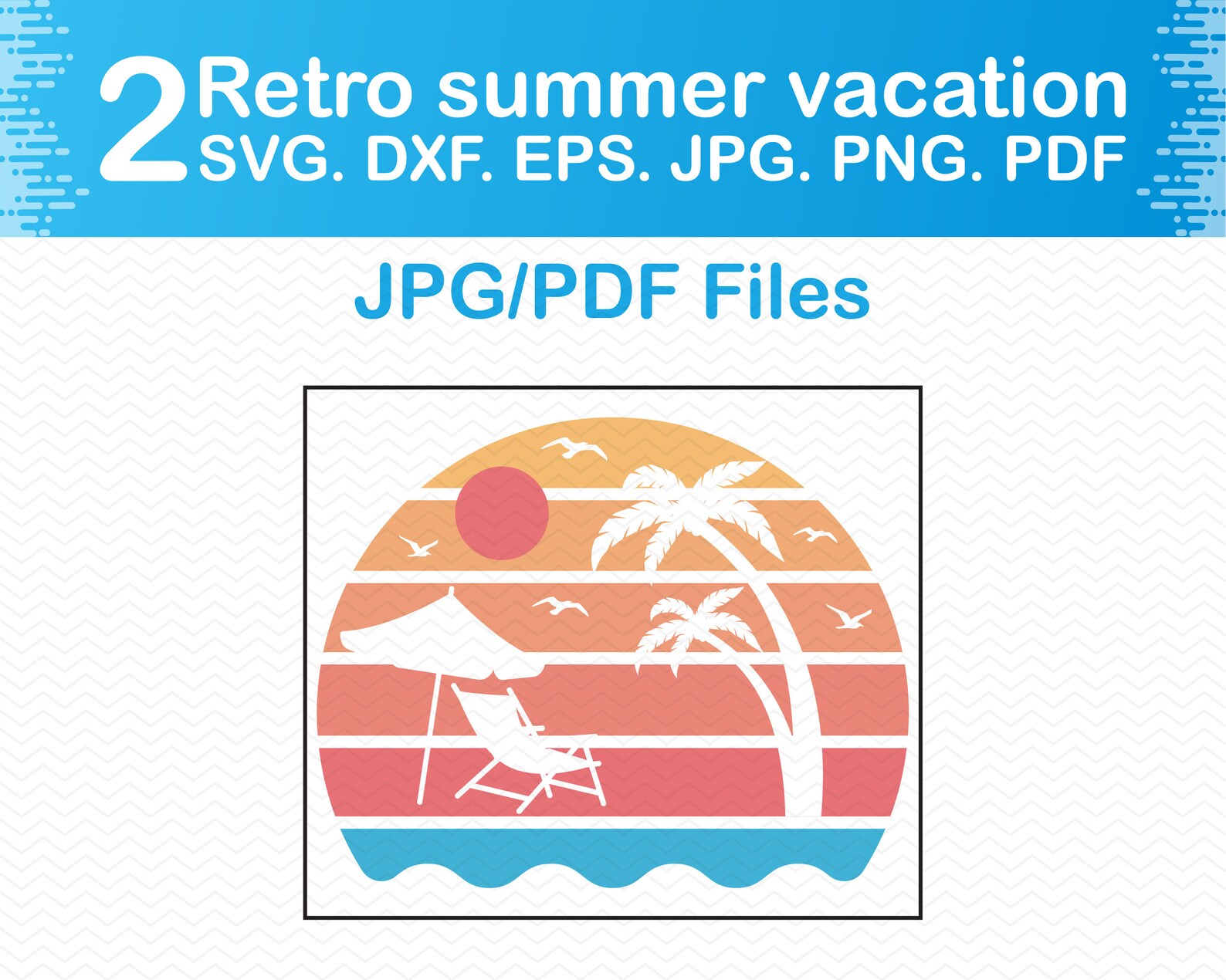 Retro svg summer svg sunset svg Vintage svg summer vibes svg | Etsy