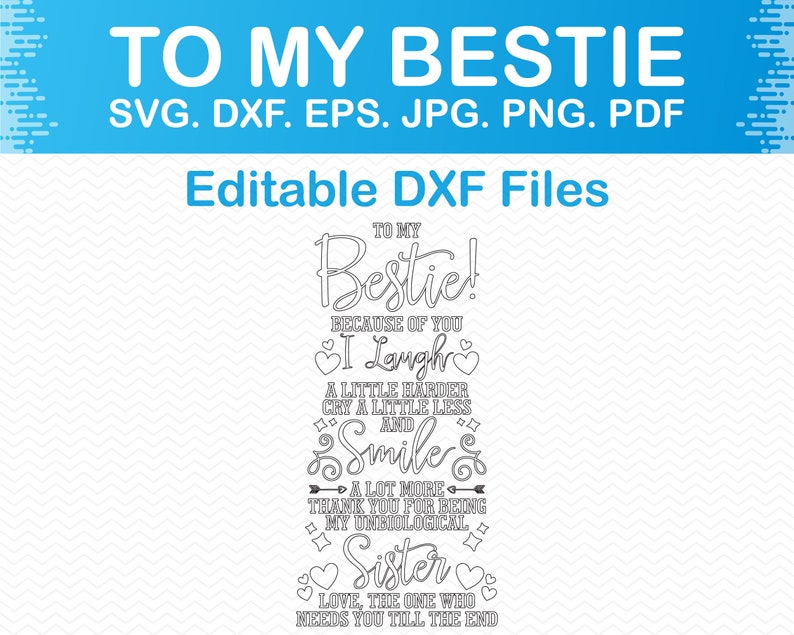To My Bestie Svg Best Friends Svg Best Friend Svg Friends - Etsy