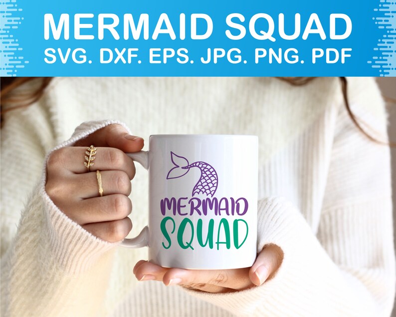 Mermaid Squad Svg Mermaid Svg Mermaid Tail Svg Mermaid - Etsy