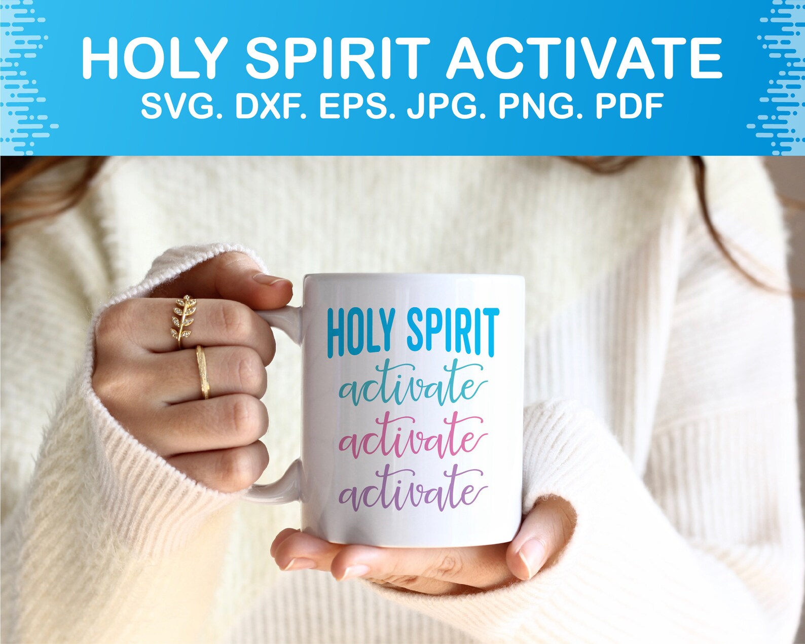 Holy Spirit Activate Svg Holy Spirit Svg Jesus Svg Faith | Etsy
