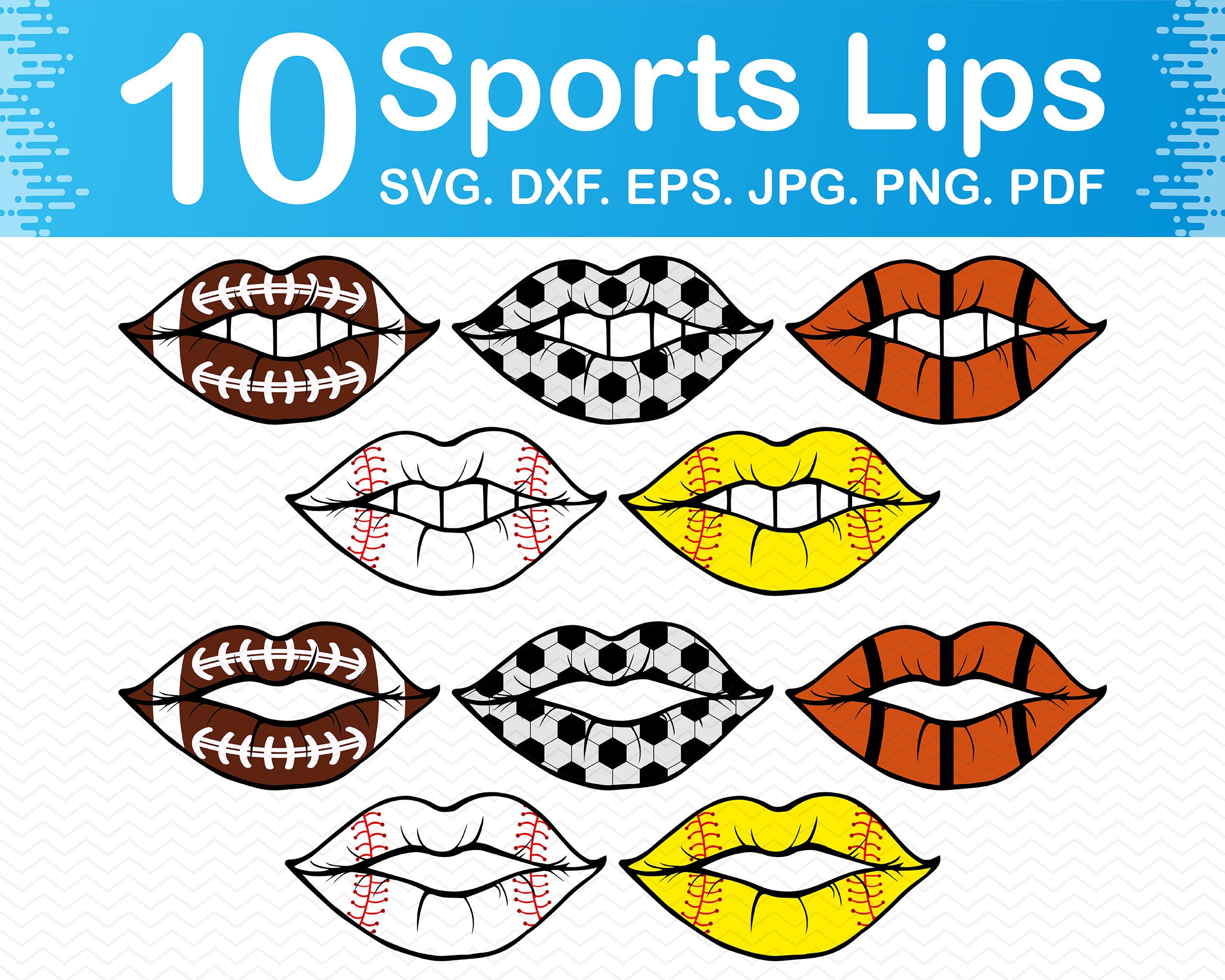 Lips Svg Sport Svg Football Svg Soccer Svg Baseball Svg - Etsy