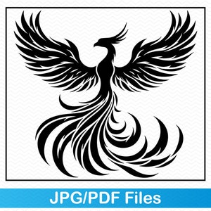 Phoenix Svg, Mythology Svg, Bird Svg Birds Png, Fantasy Clipart, Animal ...