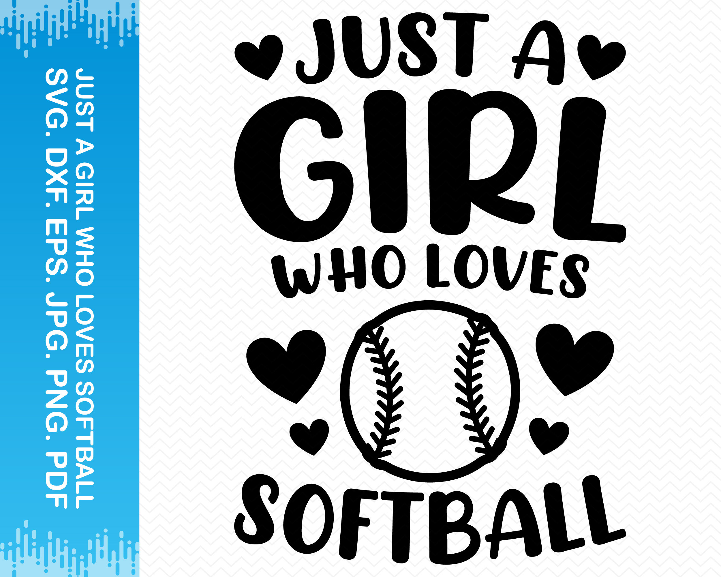Just A Girl Who Loves Softball Svg Softball Mom Svg Softball Etsy