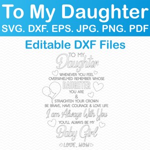 To My Daughter Svg, Mother Daughter Svg, Mom and Daughter Svg, Mother ...