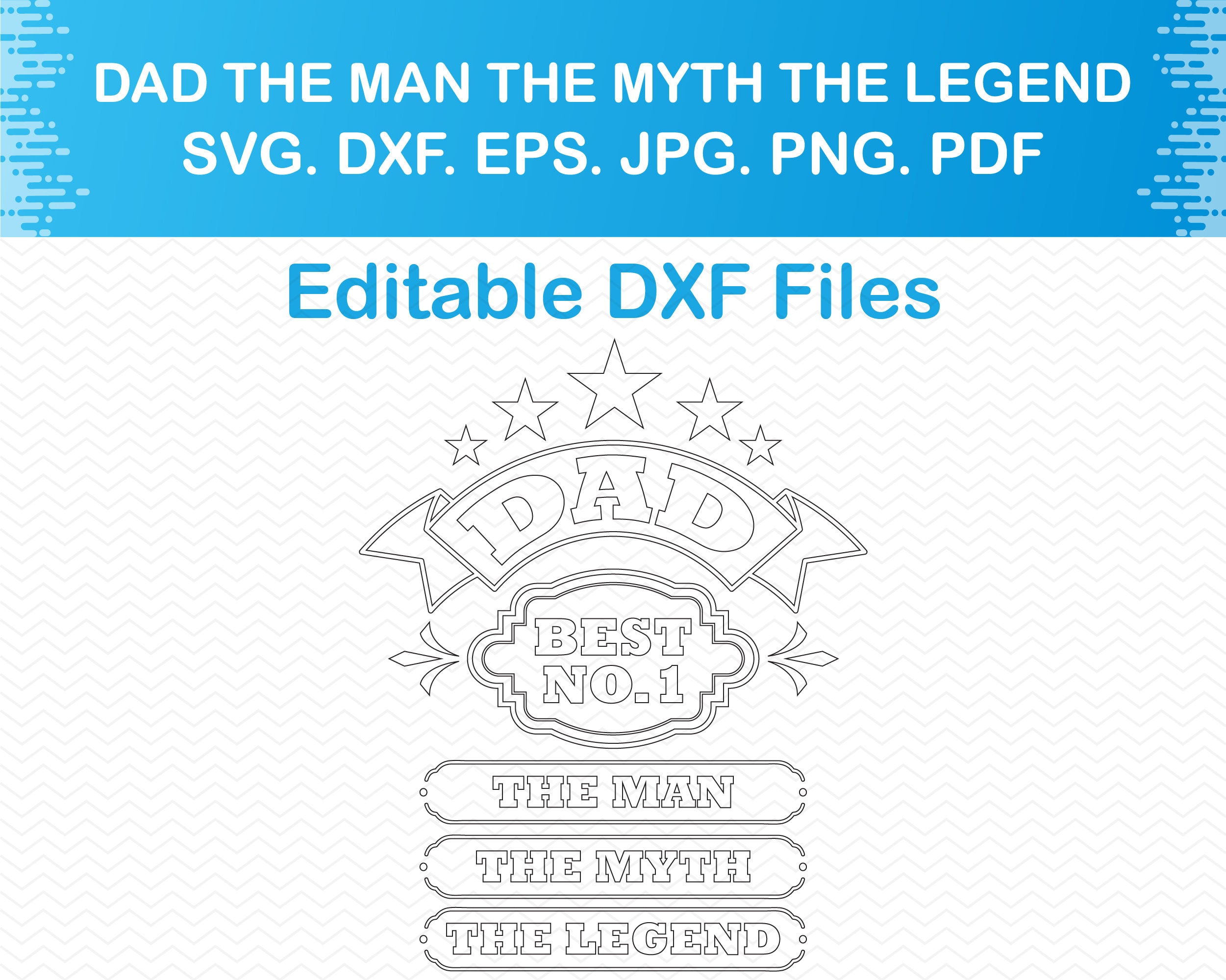 Dad the Man the Myth the Legend Svg Fathers Day Svg Papa Svg - Etsy
