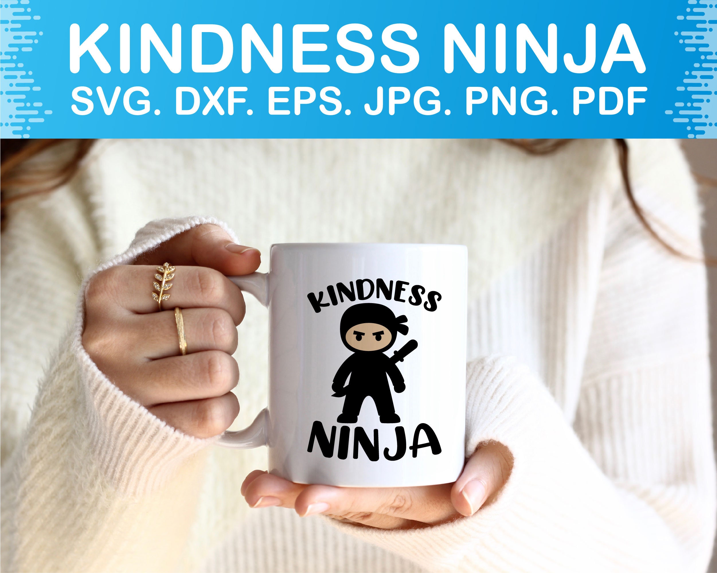 Kindness Ninja Svg Superhero Svg Boy Svg Be Kind Svg | Etsy Canada