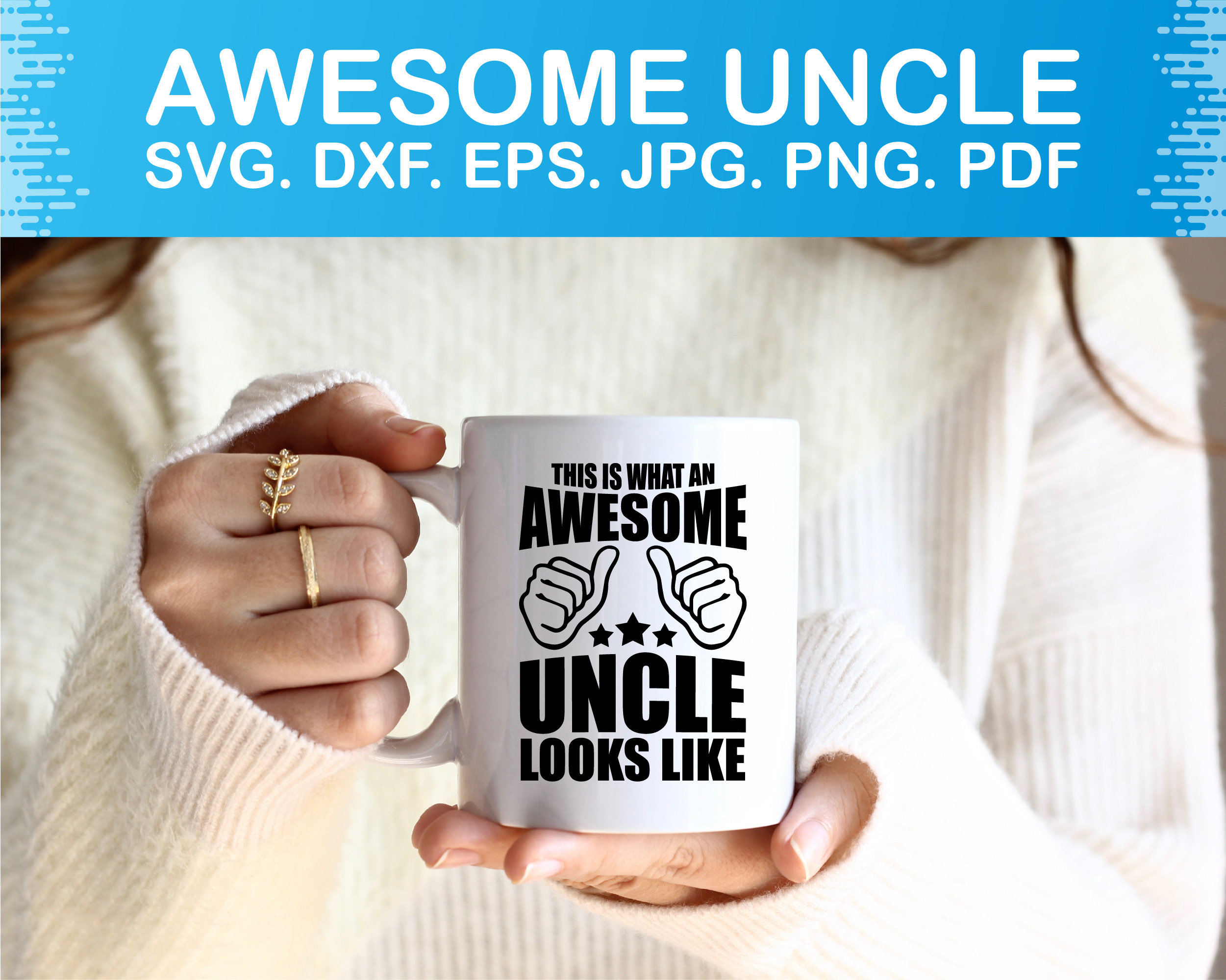 This is What an Awesome Uncle Looks Like Svg Uncle Svg Best | Etsy