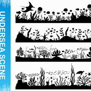 Undersea Scene Svg Sea Life Svg Coral Svg Nautical Svg - Etsy