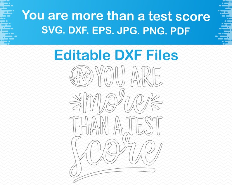 You Are More Than a Test Score Svg Teacher Svg School Svg - Etsy