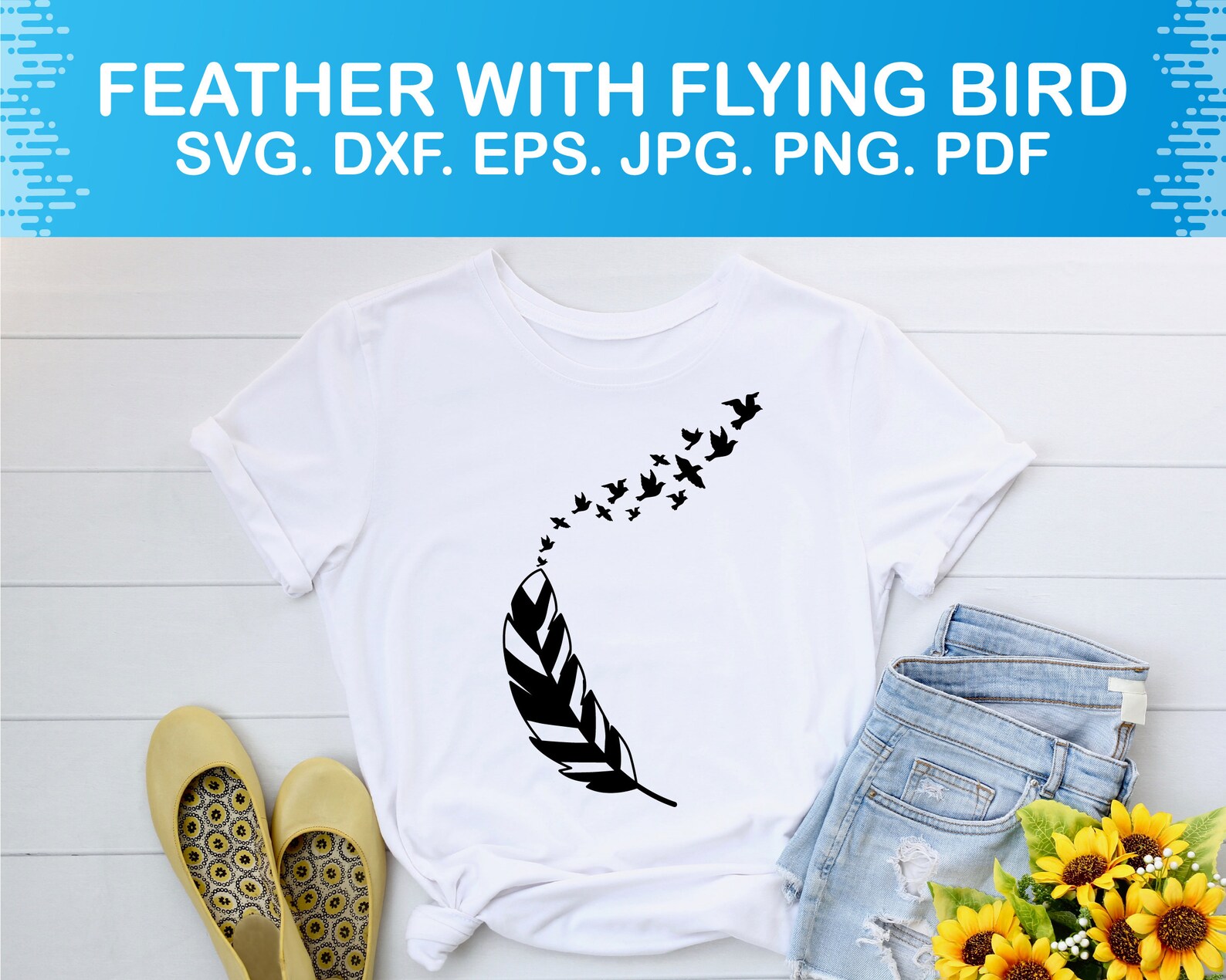 Feather Svg Birds Svg in Loving Memory Svg in Memory SVG | Etsy