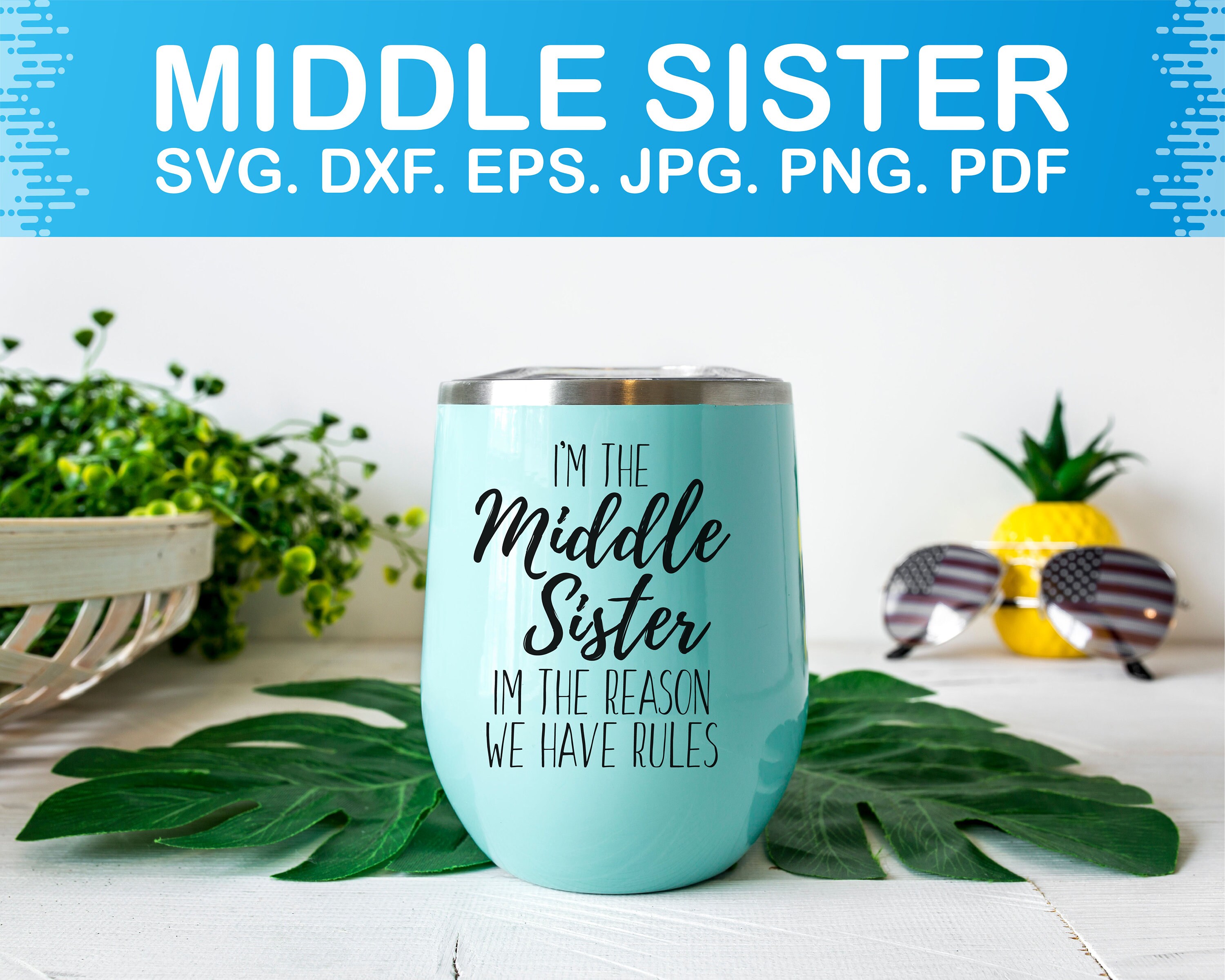 I'm the Middle Sister Svg Sister Svg Sisters Svg Big | Etsy