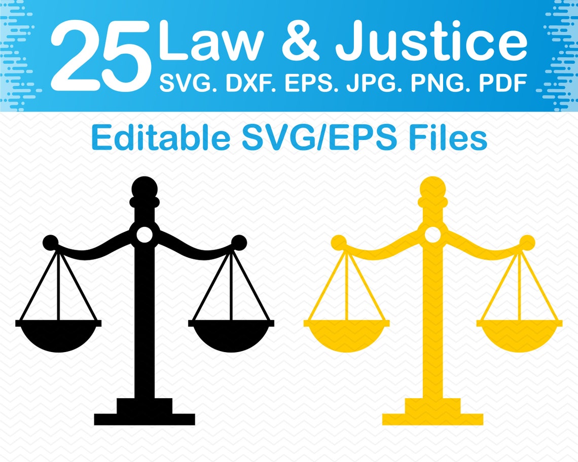 Justice Svg Law svg Gavel svg Judge svg Lawyer svg files | Etsy