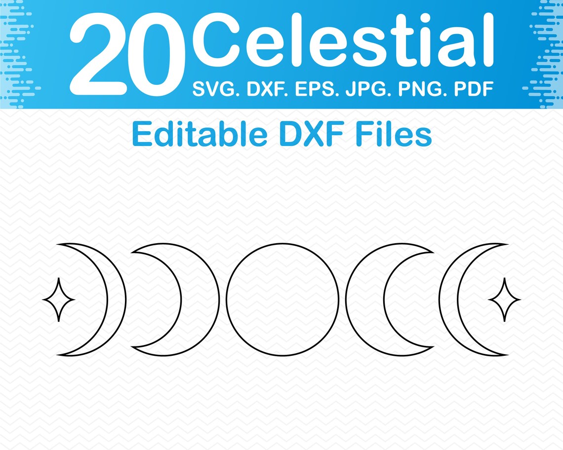 Celestial Svg Moon Phase Svg Boho Svg Witchy Svg Moon - Etsy