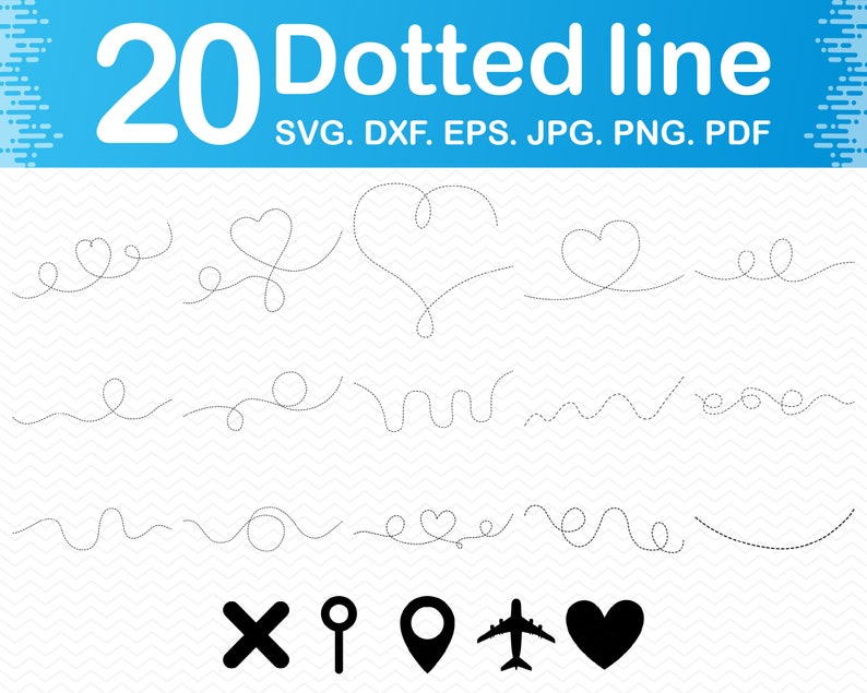 Dotted Line Svg Dashed Line Svg Dotted Lines Svg Files for - Etsy