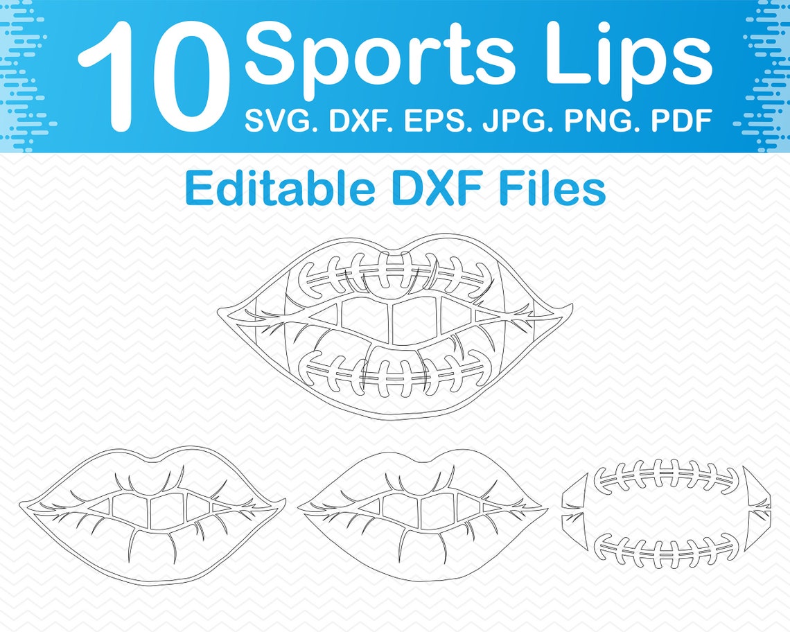 Lips Svg Sport Svg Football Svg Soccer Svg Baseball Svg - Etsy