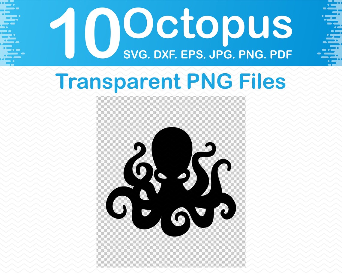 Octopus Svg Kraken Svg Squid Svg Ocean Svg Files for | Etsy