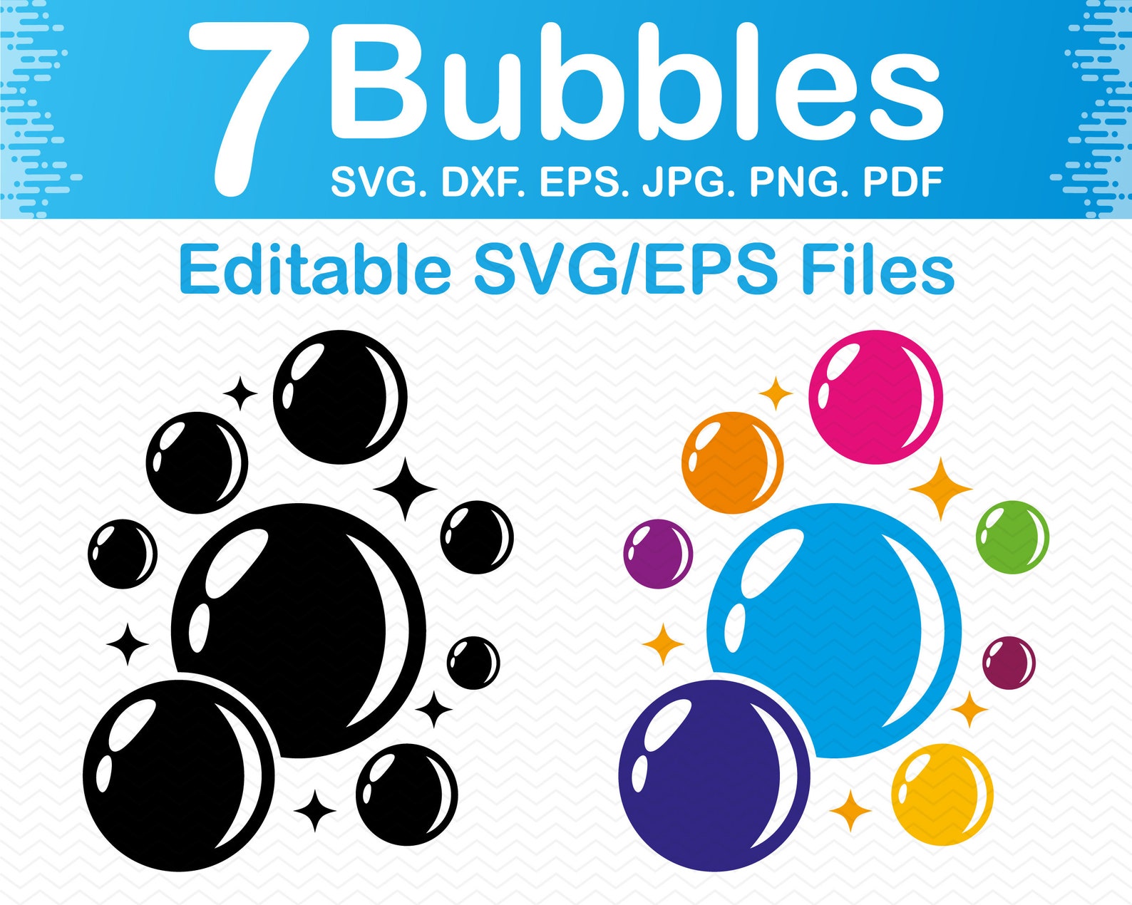 Bubbles Svg Bubbles Clip Art Bubble Svg Files for Cricut - Etsy