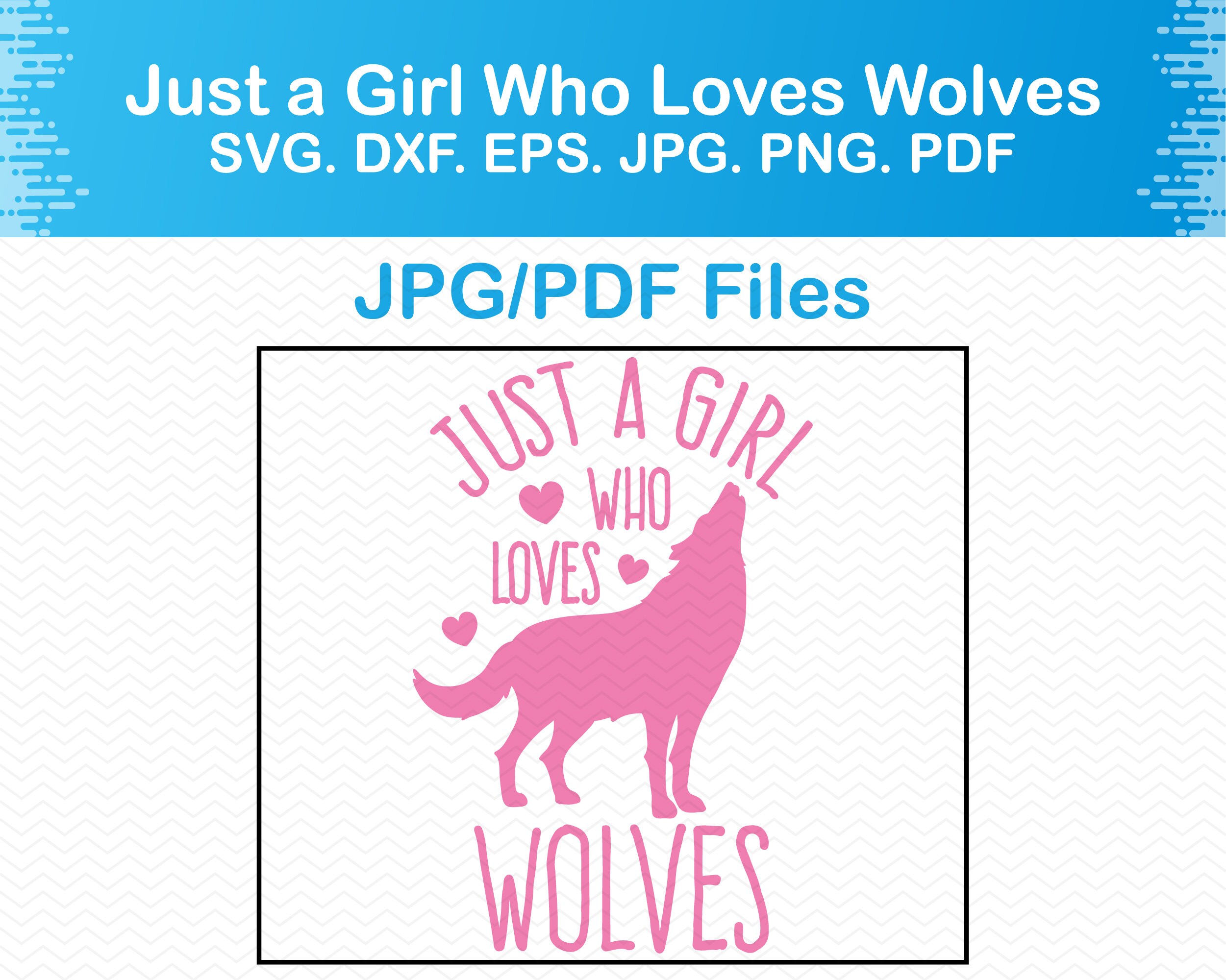 Just a Girl Who Loves Wolves Svg Wolf Svg Wolf Png Files - Etsy
