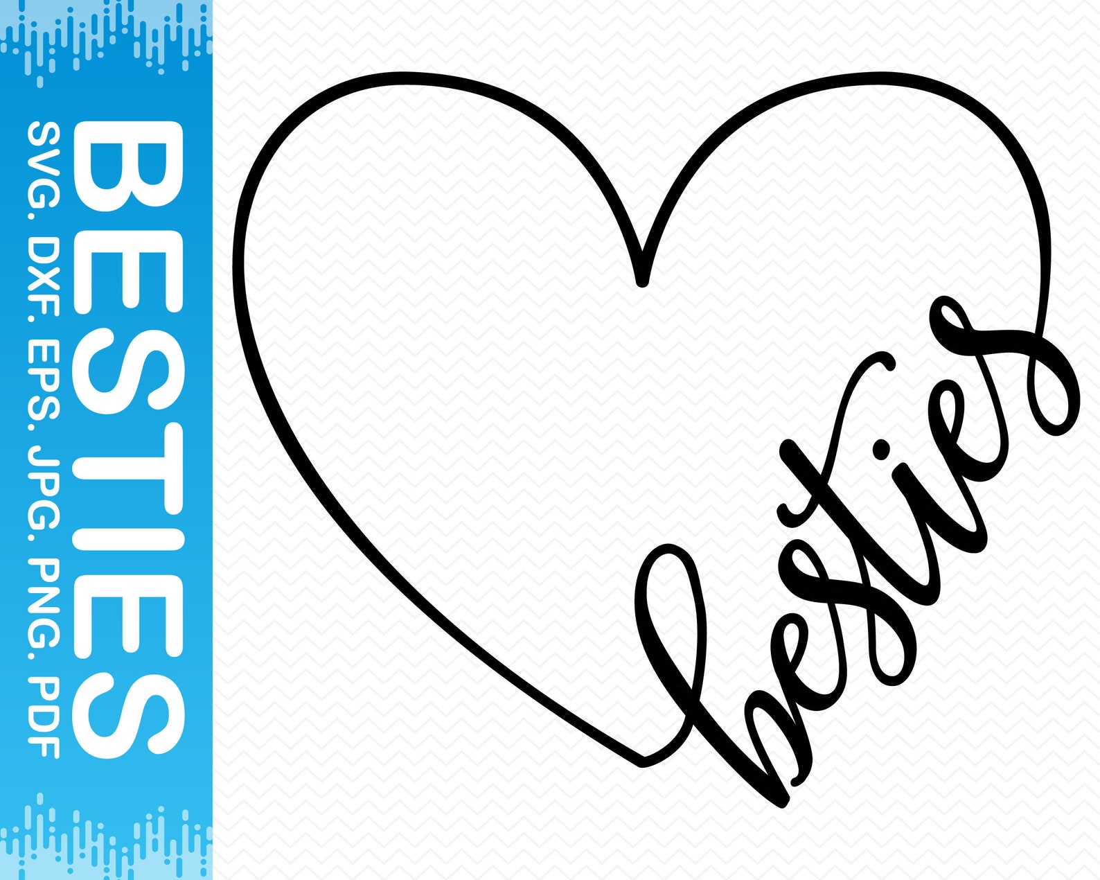Besties Svg Heart Svg Best Friends Svg Friends Svg - Etsy