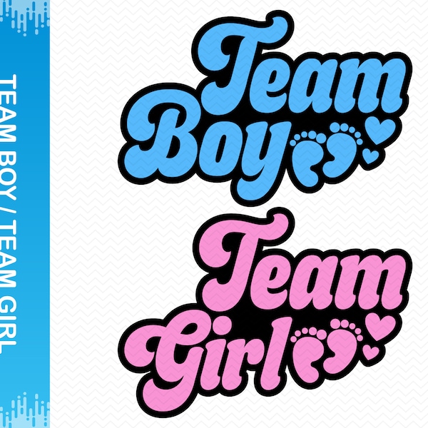 Team Boy Team Girl Svg - Etsy