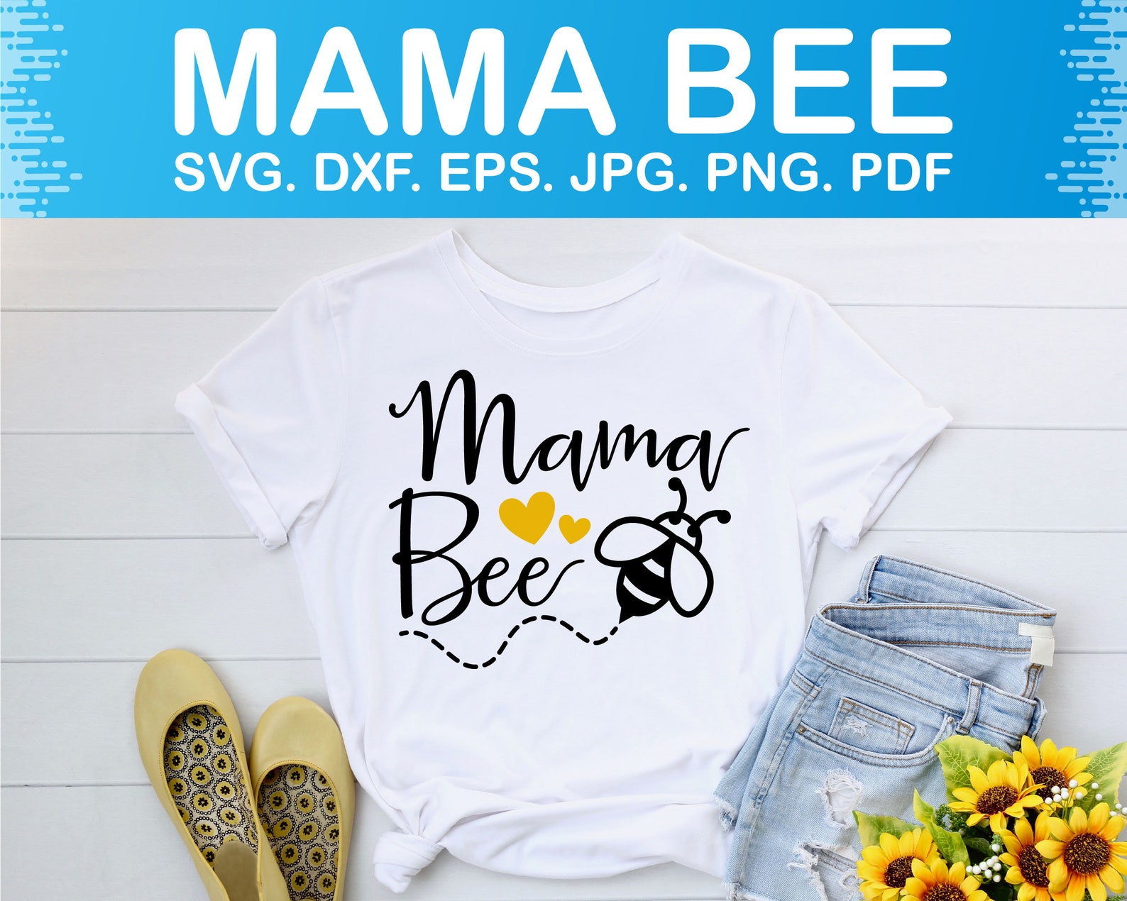Mama Bee Svg Mama Svg Bee Svg Mom Svg Bee Clipart Bee Png - Etsy
