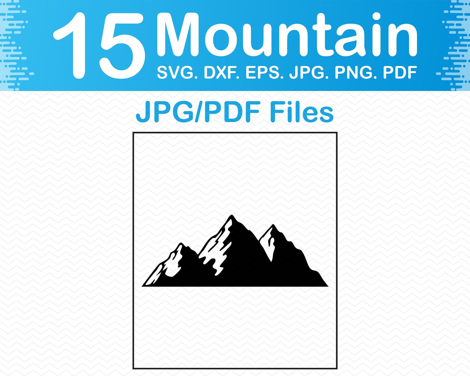 Mountain Svg Mountain Clipart Mountain Bundle Svg Mountain | Etsy