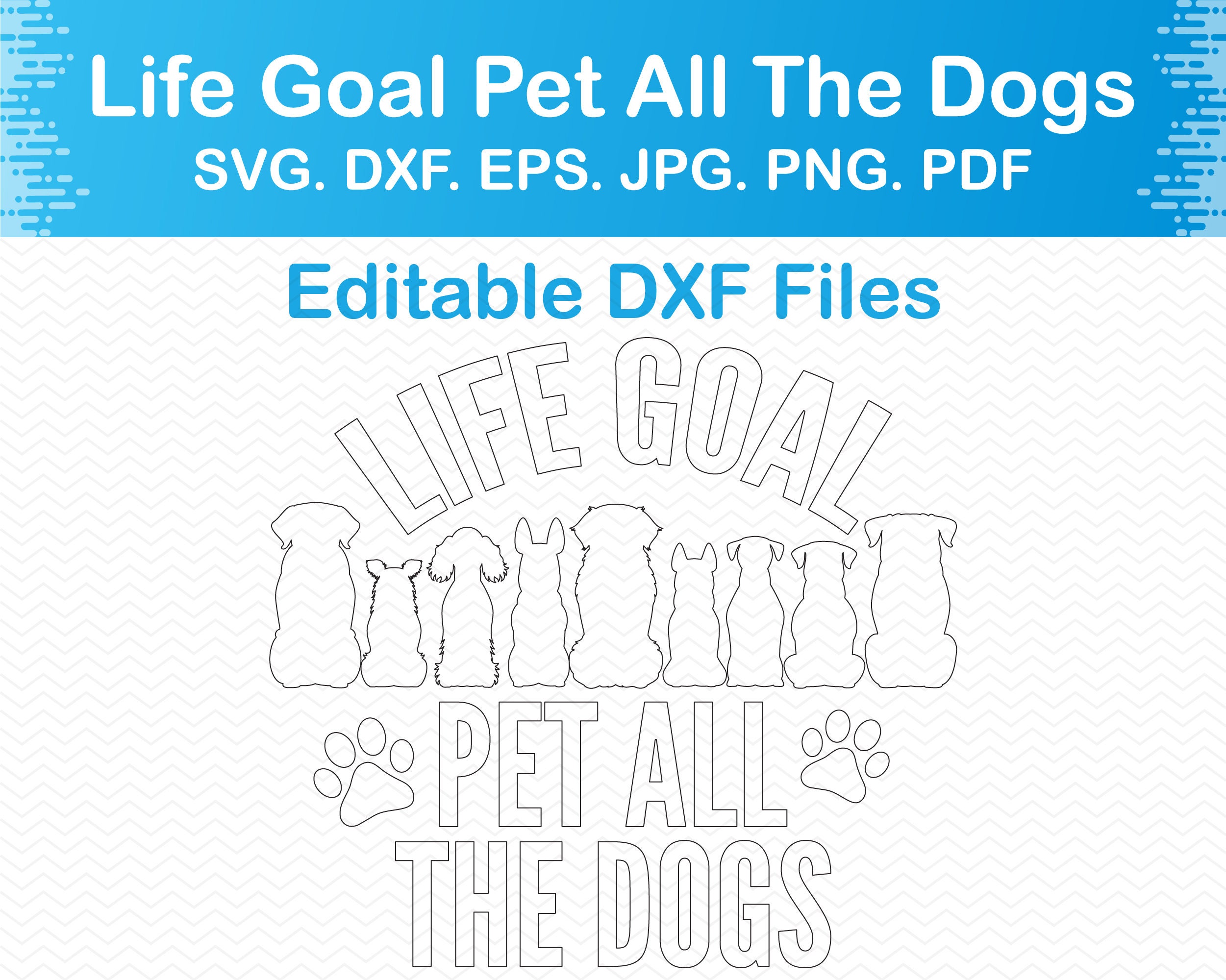 Life Goal Pet All the Dogs Svg Dog Svg Dog Mom Svg Dog Paw - Etsy