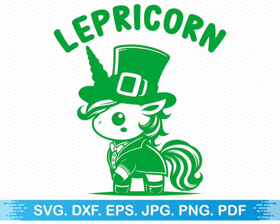 Lepricorn Svg, Unicorn Svg Leprechaun Svg, Shamrock Svg, St Patricks ...