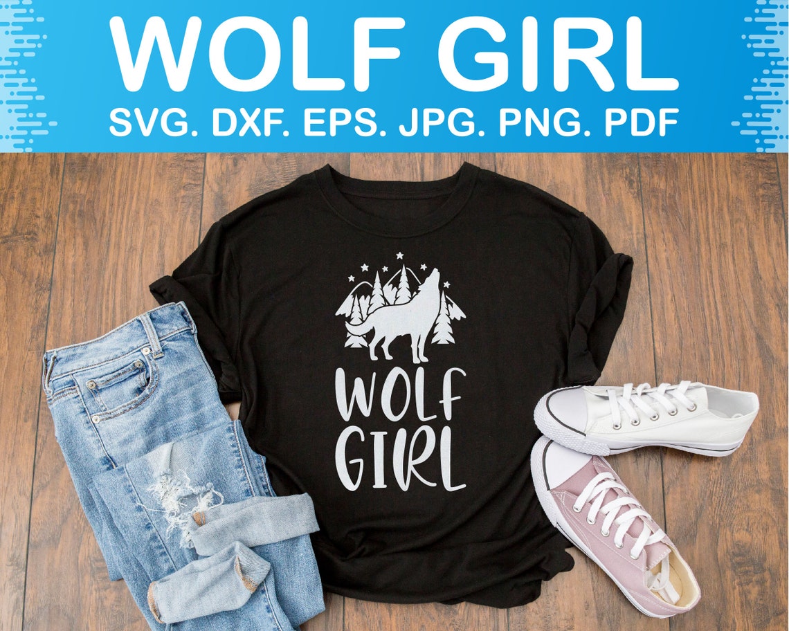 Wolf Girl Svg Wolf Svg Wolves Svg Wolf Clipart Wolf Png | Etsy