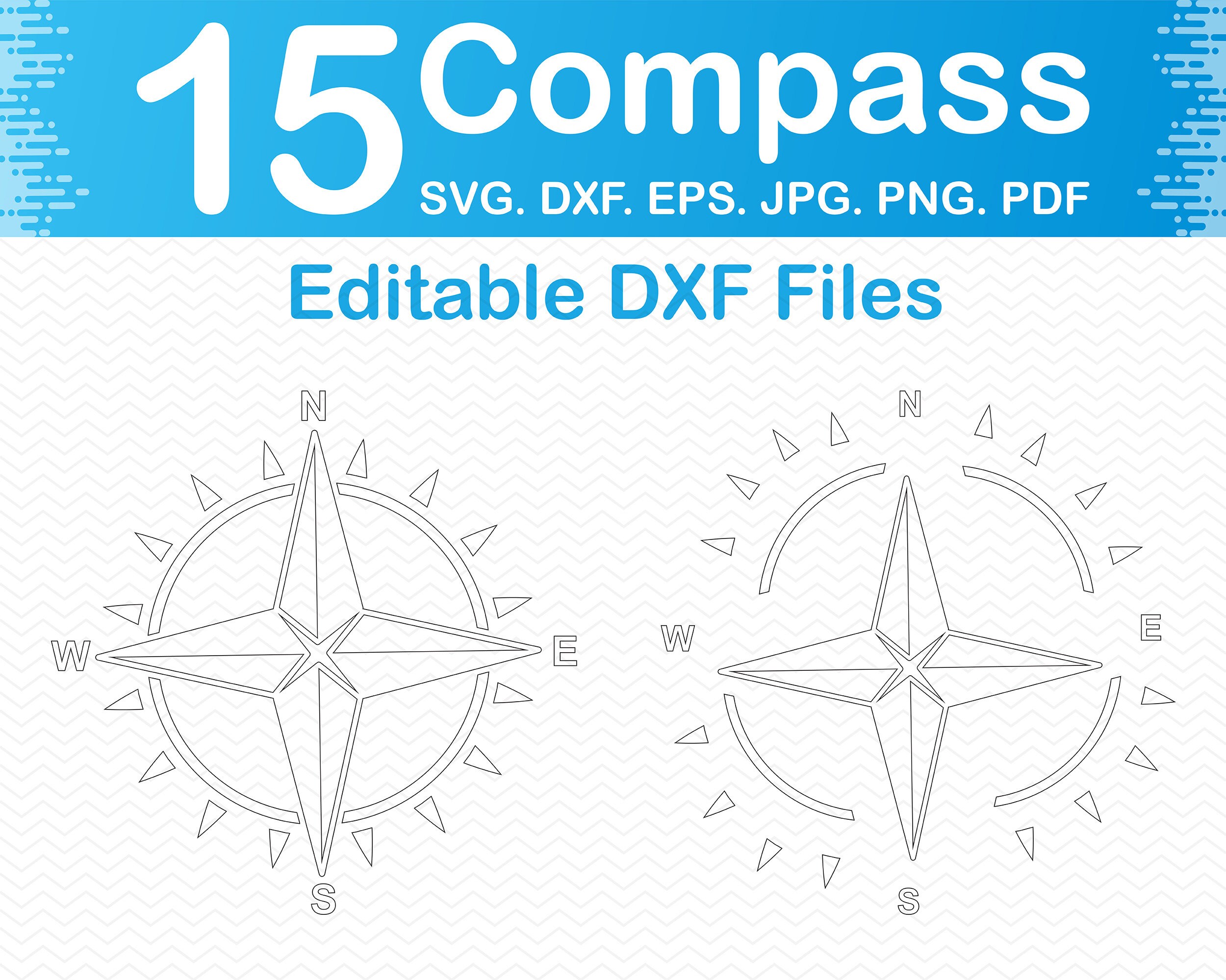 Compass Svg Files Nautical Svg Svg Cut Files Compass Svg | Etsy