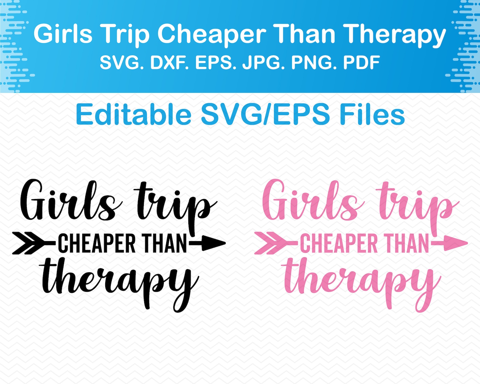 Girls Trip Cheaper Than Therapy Svg Girls Trip Svg Girls - Etsy