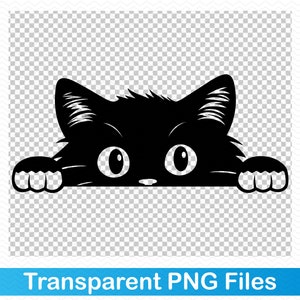 Cat Peeking Svg, Cat Svg Black Cat Svg, Cat Png Kitten Svg, Cat Clipart ...