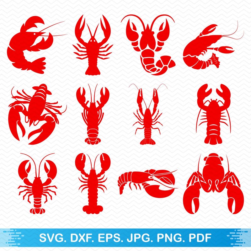 Crawfish Svg - Etsy