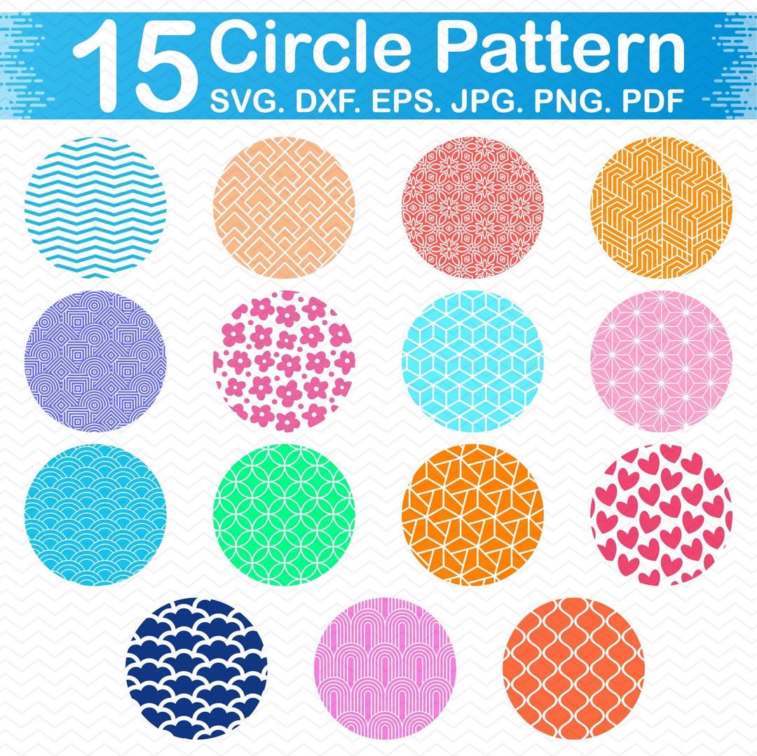 Pattern Svg Designs, Circle Svg, Chevron Svg, Geometric Svg Files for ...