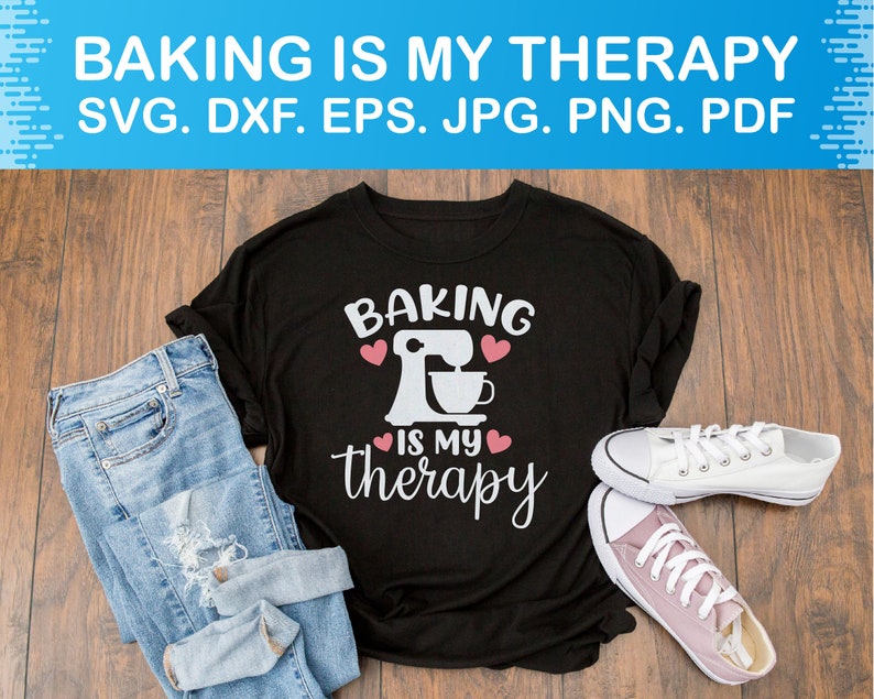 Baking is My Therapy Svg Baking Svg Bakery Svg Pot Holder | Etsy