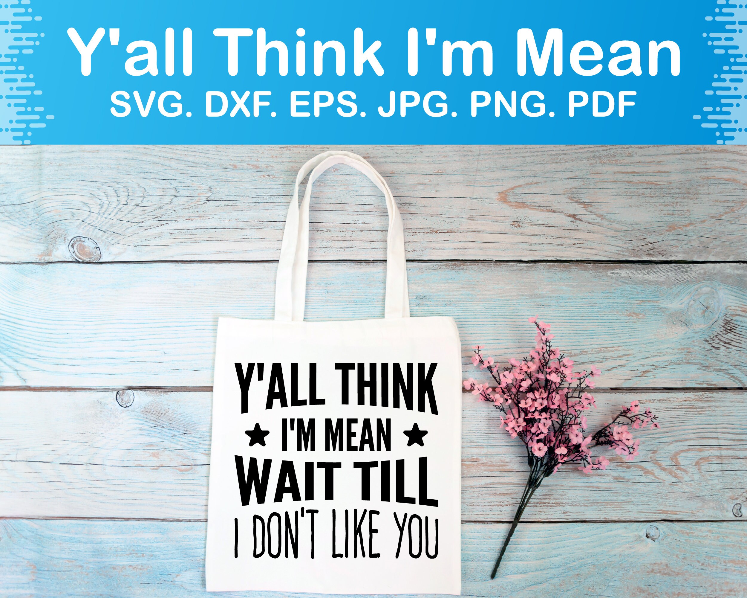 Y'all Think I'm Mean Wait Till I Don't Like You | Etsy