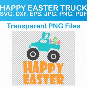 Happy Easter Truck Svg, Easter Svg Truck Clipart, Truck Png Easter Png ...