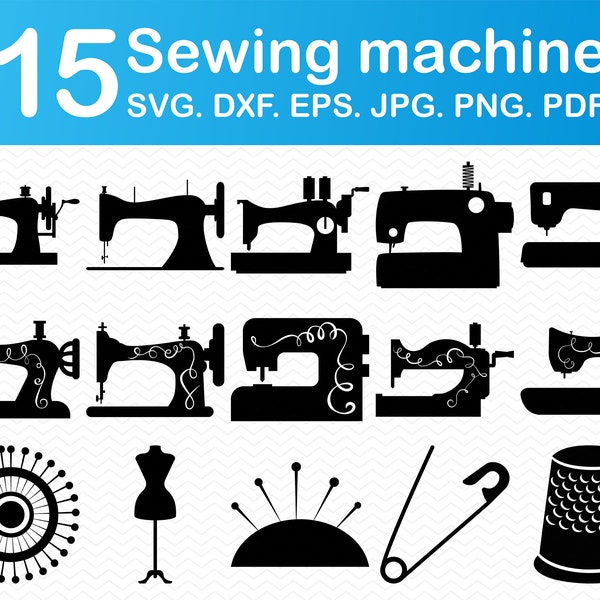 Sewing Machine Svg - Etsy