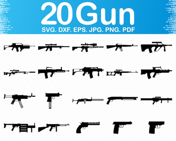 Gun Svg Guns Svg Gun Clip Art Svg Files for Cricut Gun Png | Etsy