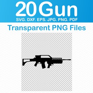 Gun Svg, Guns Svg, Gun Clip Art Svg Files for Cricut, Gun Png, Pistol ...