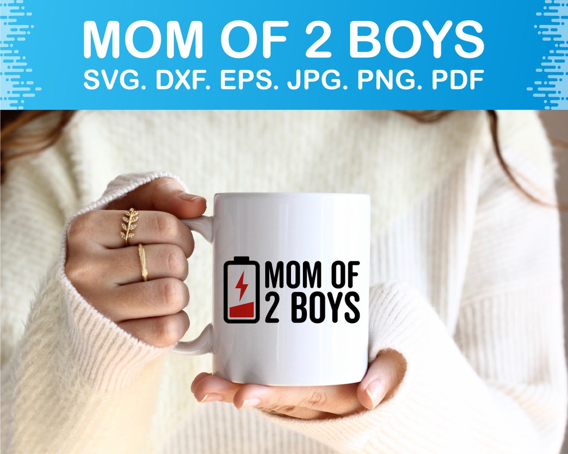 Mom of 2 Boys Svg Boy Mom Svg Mothers Day Svg Mom Life Svg - Etsy