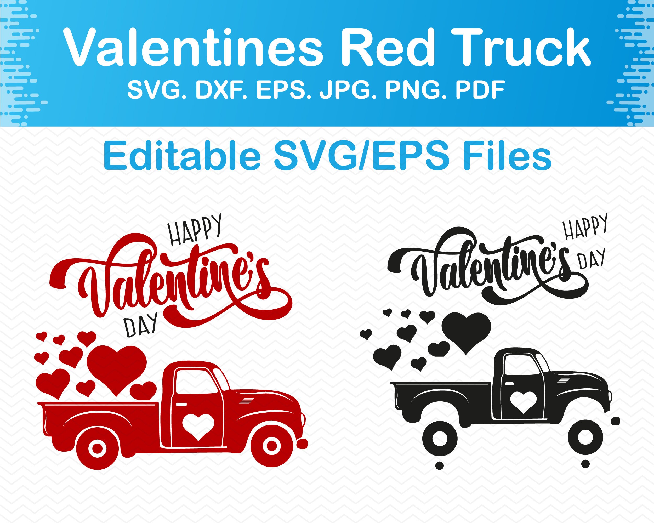 Plain Valentine Truck Svg Svg Valentines Day Svg Files for - Etsy